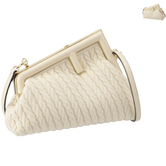 Fendi | Bags | Fendi First Clutch Shoulder Mini Bag Brown | Poshmark